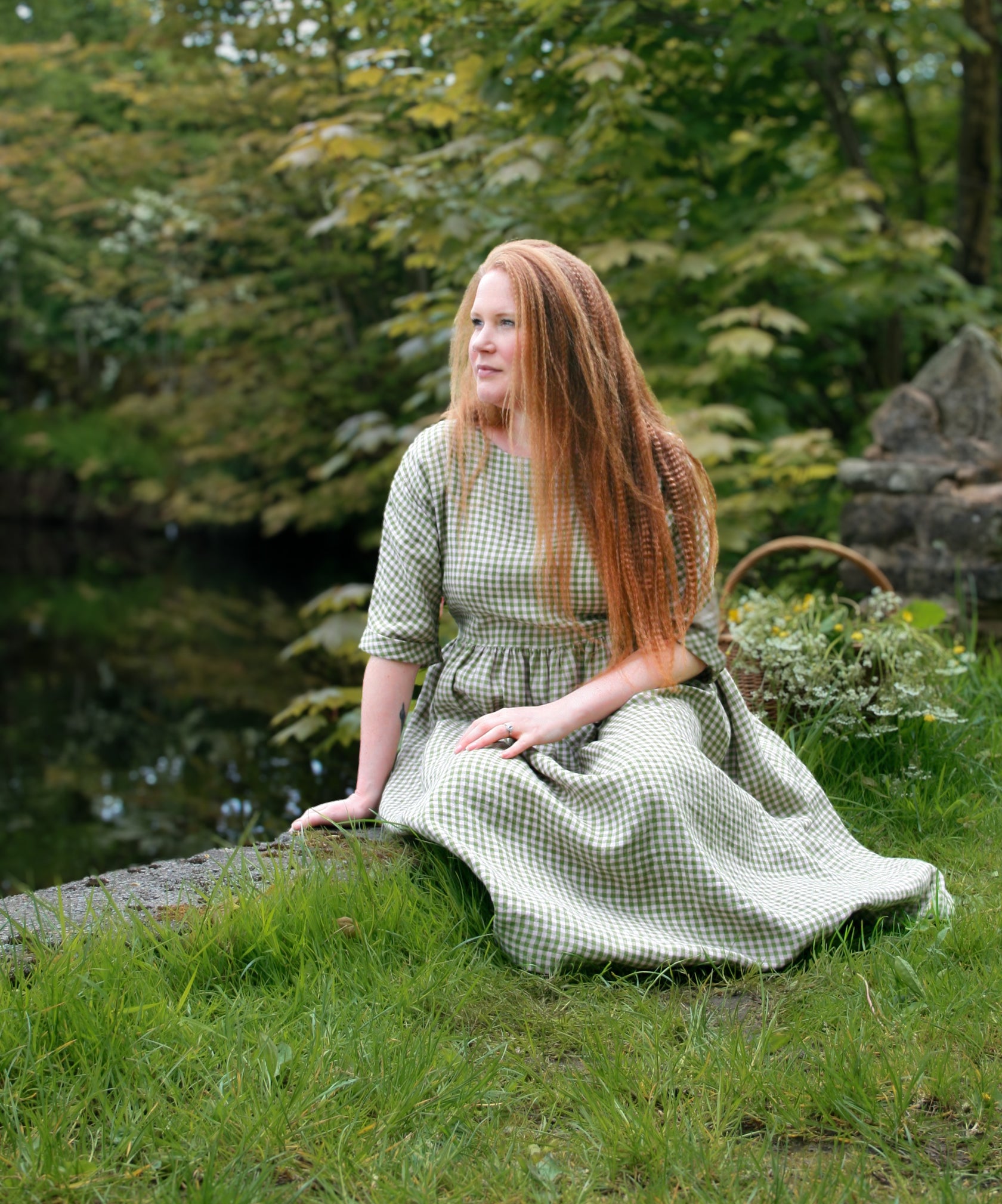 Helen | Handmade Sustainable linen dress UK | Withnell